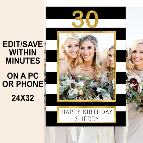 photo booth frame birthday, 50th birthday photo booth frame, happy ...
