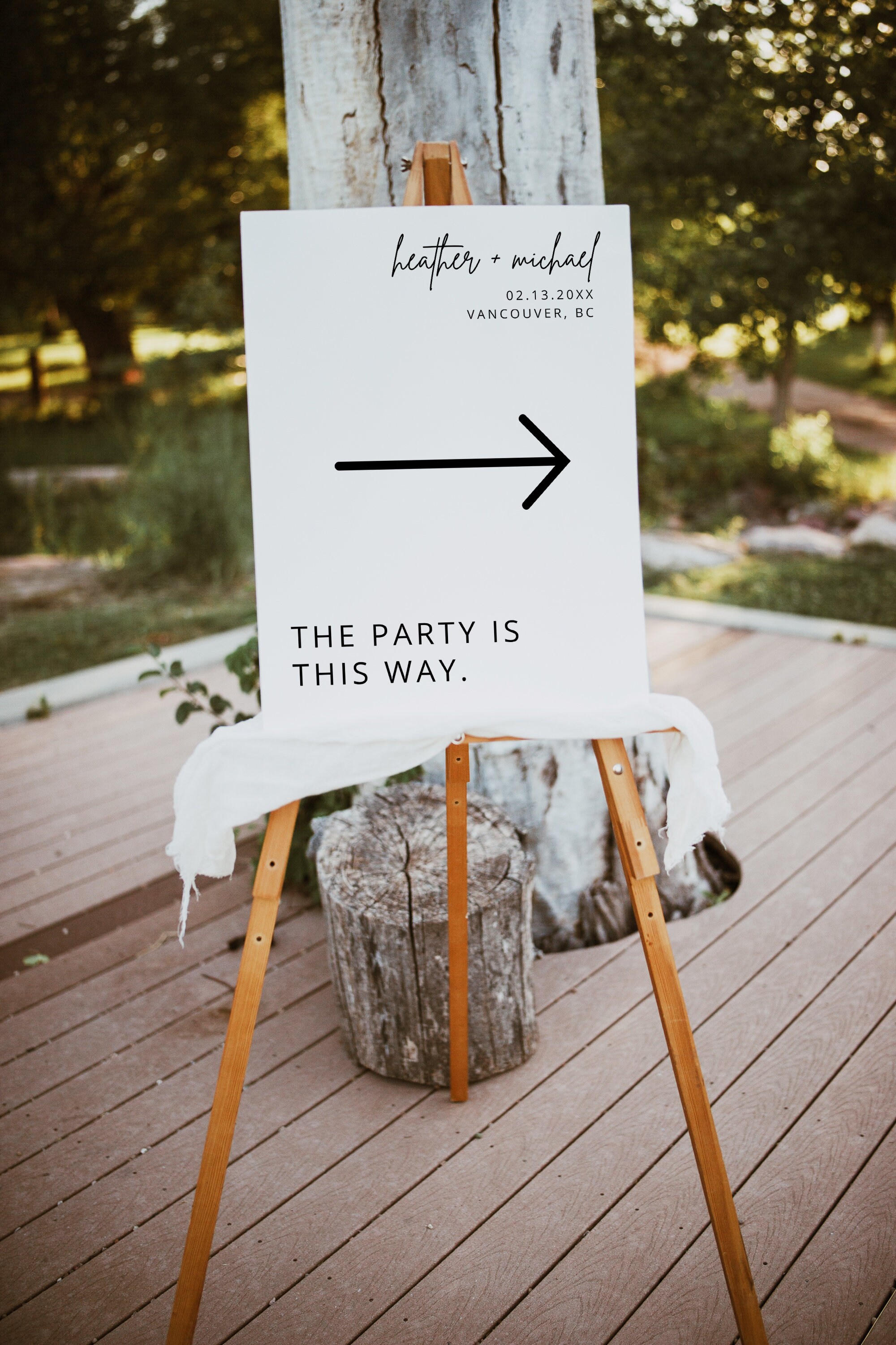 Wedding Direction Sign Direction Signs Wedding Signage - Etsy
