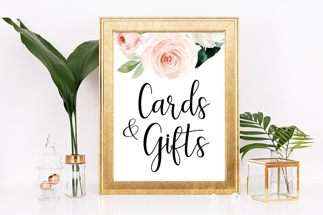 GIFTS and CARD Table Sign - Gift and Card Sign - Gift and Card Wedding ...