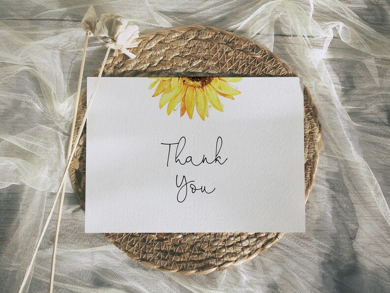 Sunflower Baby Shower Invitation, Yellow Floral Baby Shower Invitation ...