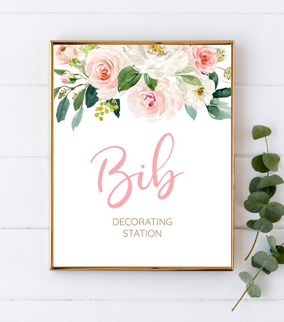 Bib Decorating Station Sign - 006 by Modern Event Design Co | Catch My ...