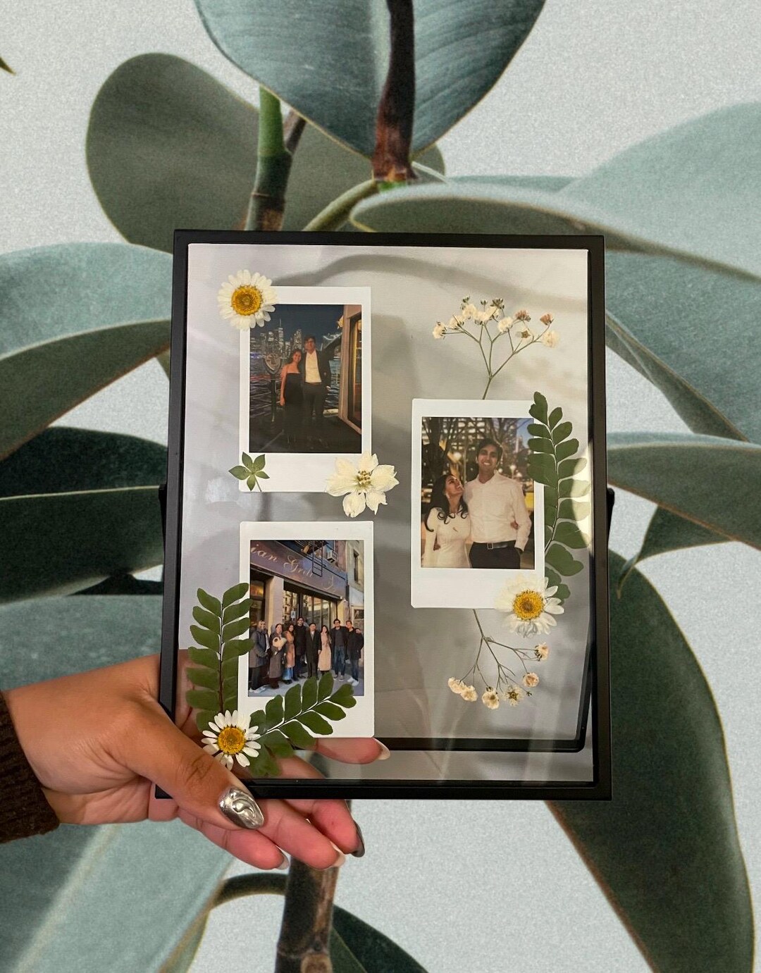 Pressed Flower Polaroid Frame - Etsy