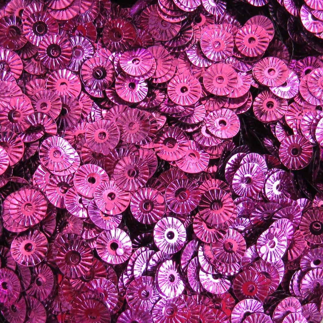 Pink 6mm Sunburst/starburst/coins Sequins ~750pcs / ~7,500pcs (25% Off ...