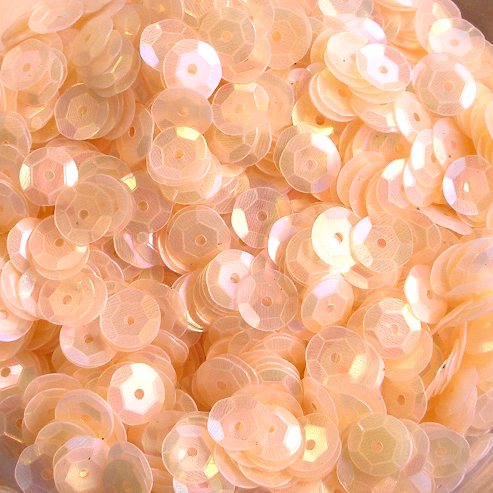 Transparent Frosted Cream Iris 5mm Round Cup Sequins Loose - Etsy