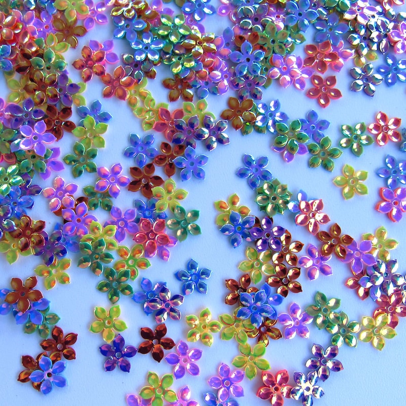 Sequin Flowers - Etsy