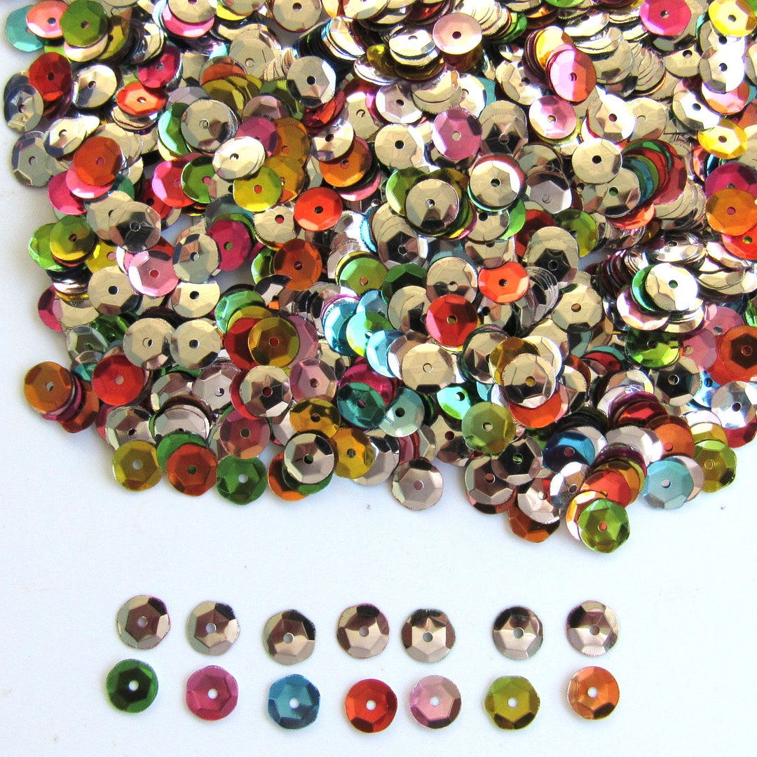 Two-sided Silver / Mix (pink,gold,red,green,blue, Etc.) 10mm Round Cup ...