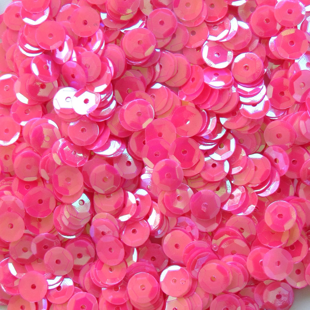 Opaque Hot Pink Iris 5mm Round Cup Sequins ~1,000 / ~10,000 (25% Off ...