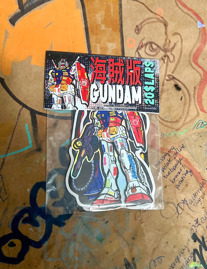 Bootleg Gundam Sticker Pack - Etsy