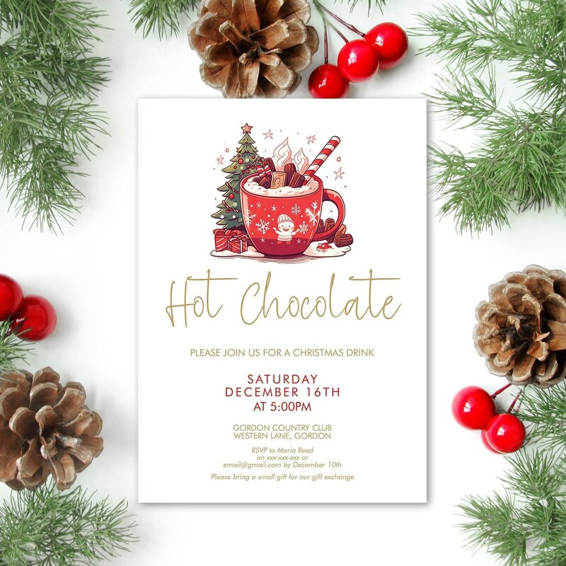 Hot Cocoa Flyer - Etsy