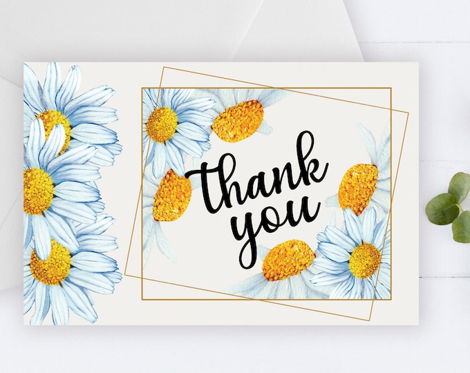 Sweet Daisy Thank You | Handmade Thank You Card | Sending Love and ...