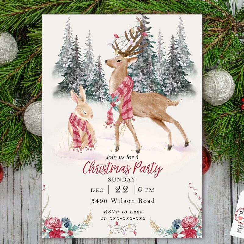 Reindeer Party - Etsy