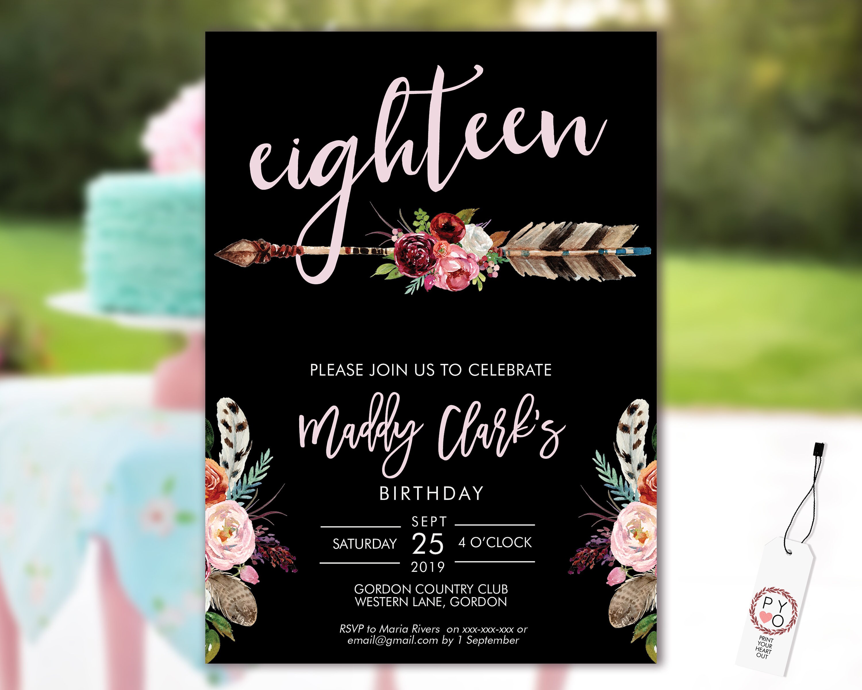 18th Birthday Card Template