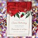 Watercolor Red Roses Birthday Invitation Template: Editable Floral ...