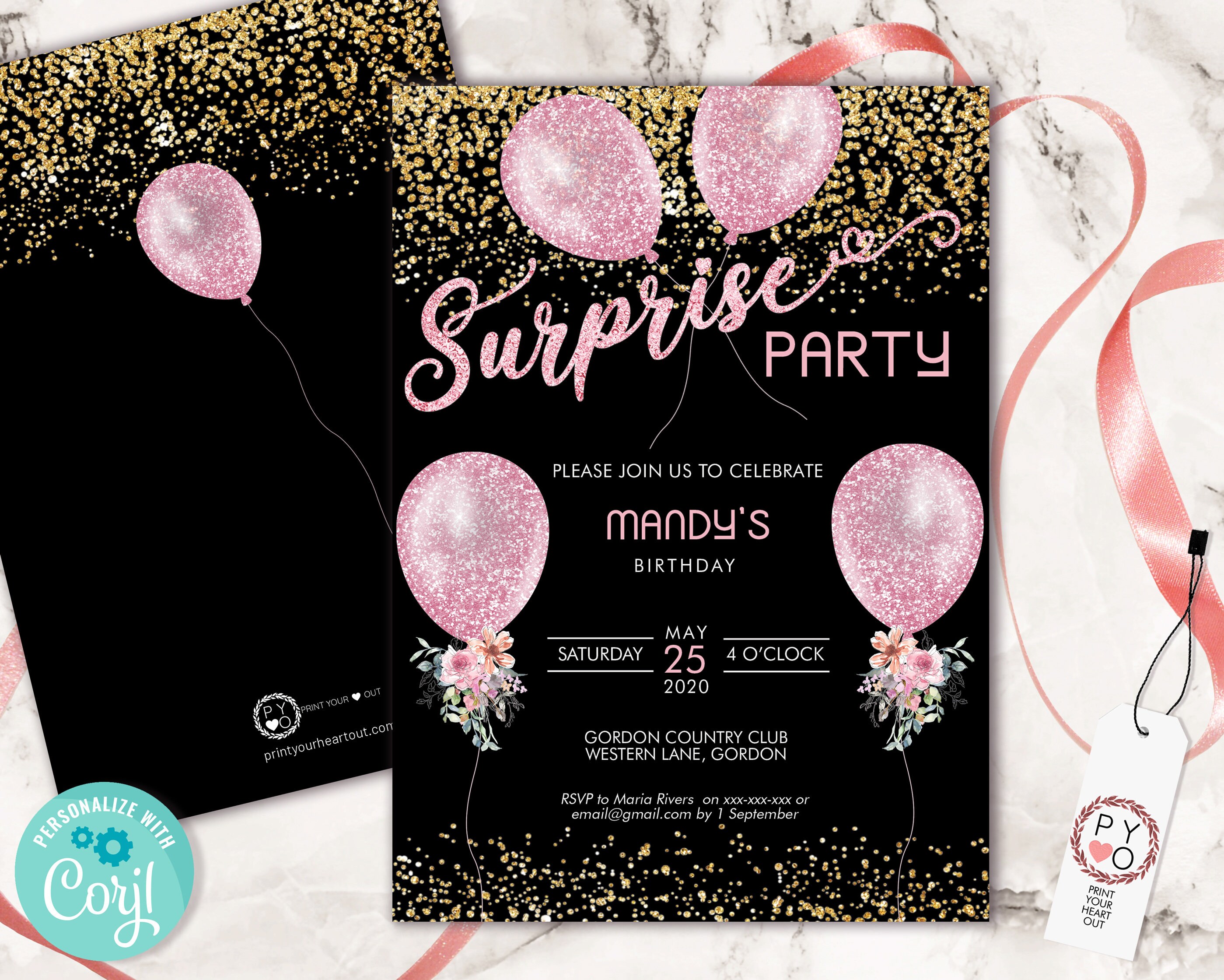 Free Editable Birthday Invitation Templates