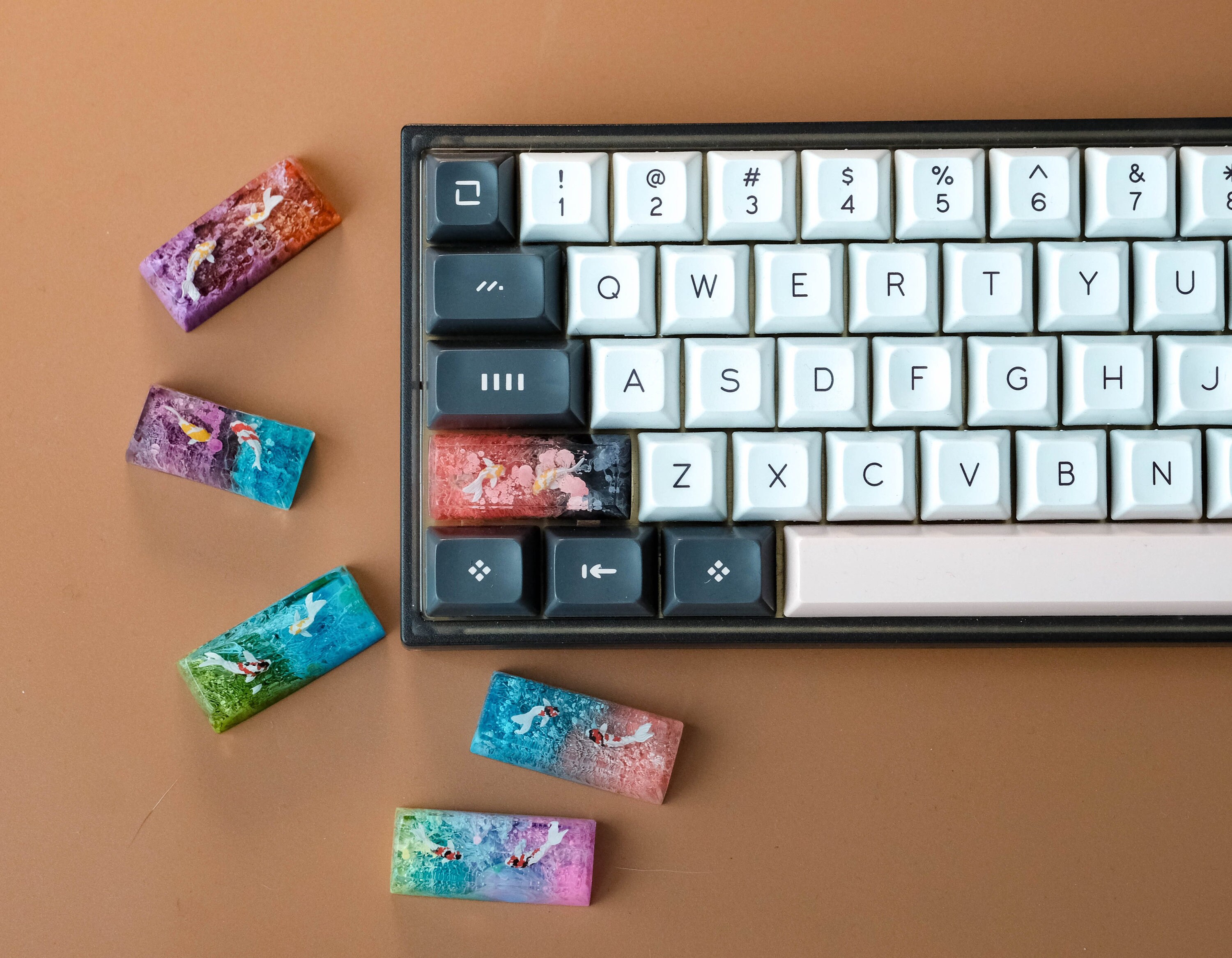 gaming decor keyboard cherry mx keycaps key caps KOI custom keycaps ...