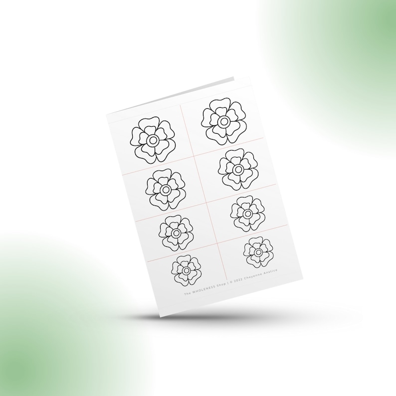 Flower 3 Beading Floral Stencil, Daisy Outline, Flat Stitch Template ...