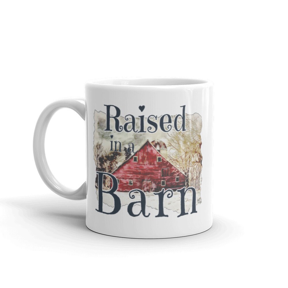 Farm Coffee Mug, Country Coffee Drinker, Barn Coffee Cup, Coffee Cup ...