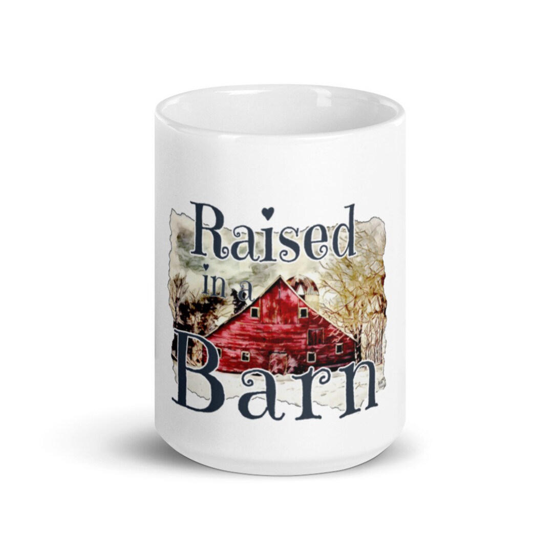 Farm Coffee Mug, Country Coffee Drinker, Barn Coffee Cup, Coffee Cup ...