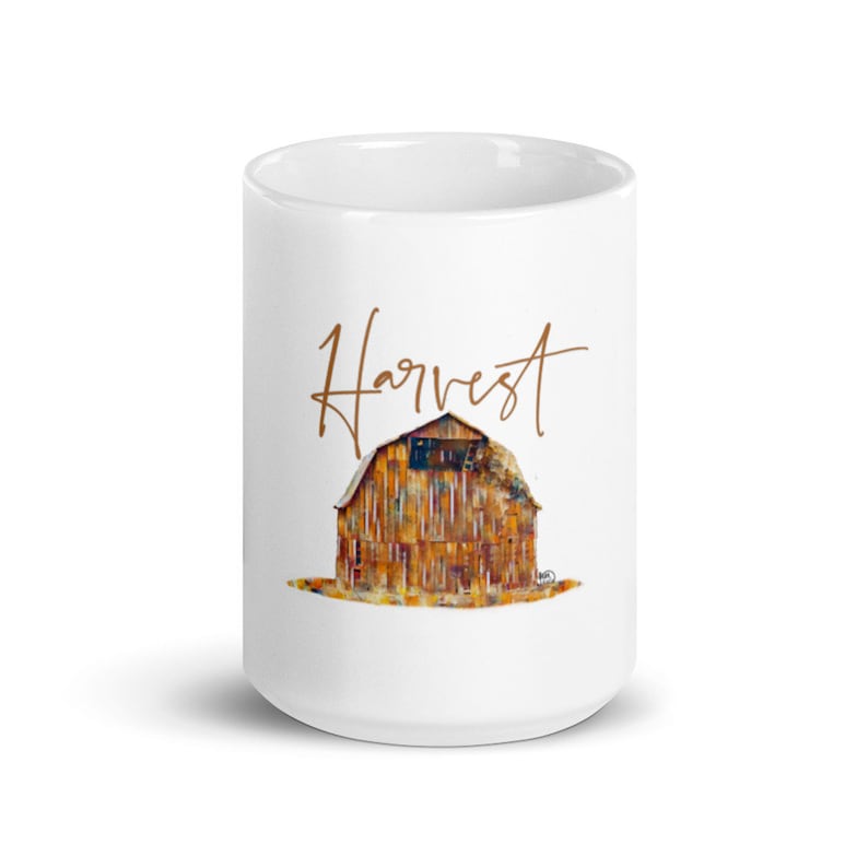 Harvest Mug, Fall Mug, Autumn Cup, Farm Coffee Mug, Country Coffee ...