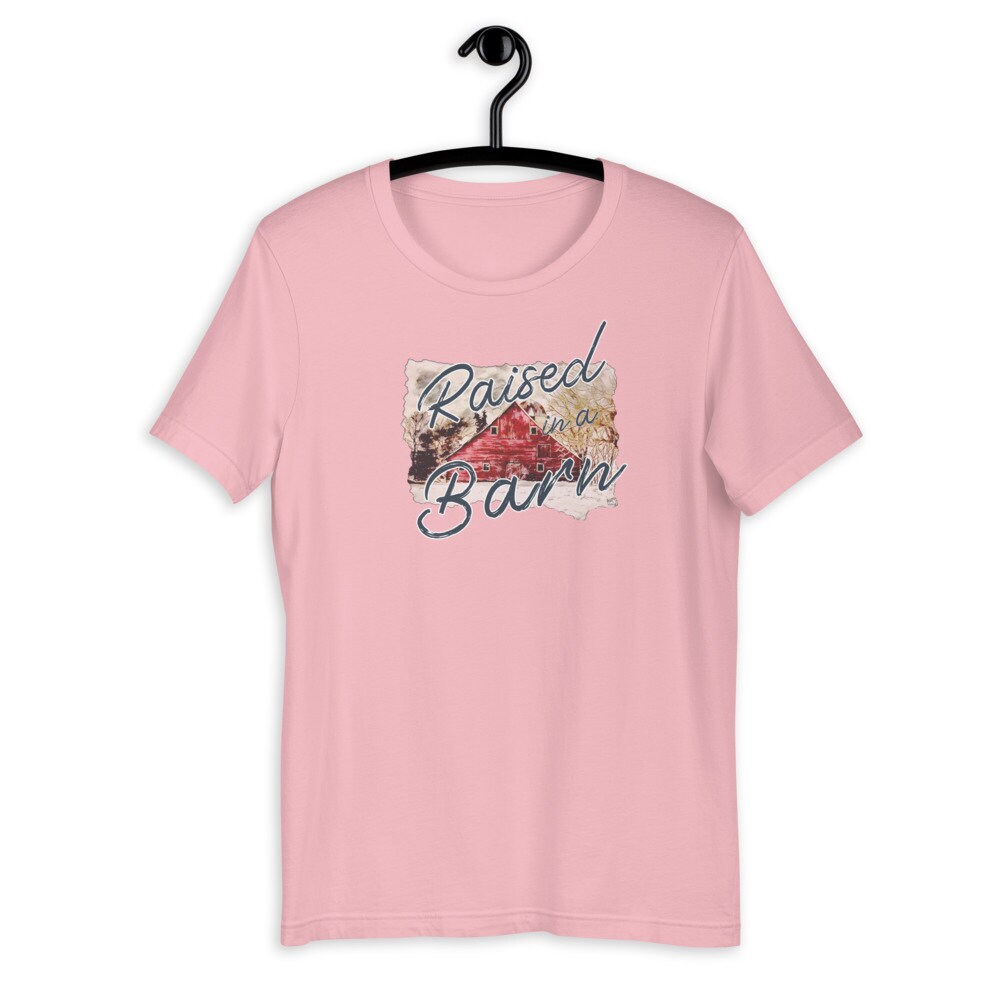Raised in a Barn Tshirt Barn Tshirt Country Girl Gift Farm - Etsy