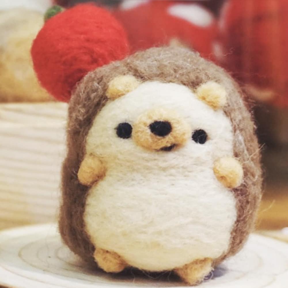 Hedgehog Needle Felting Kitfelted Animaldiy Kit for - Etsy