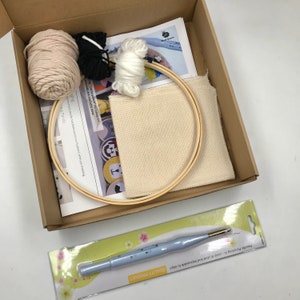 Panda Punch Needle Starter Kit ,animal Rug-punch Beginner Kit, With an ...