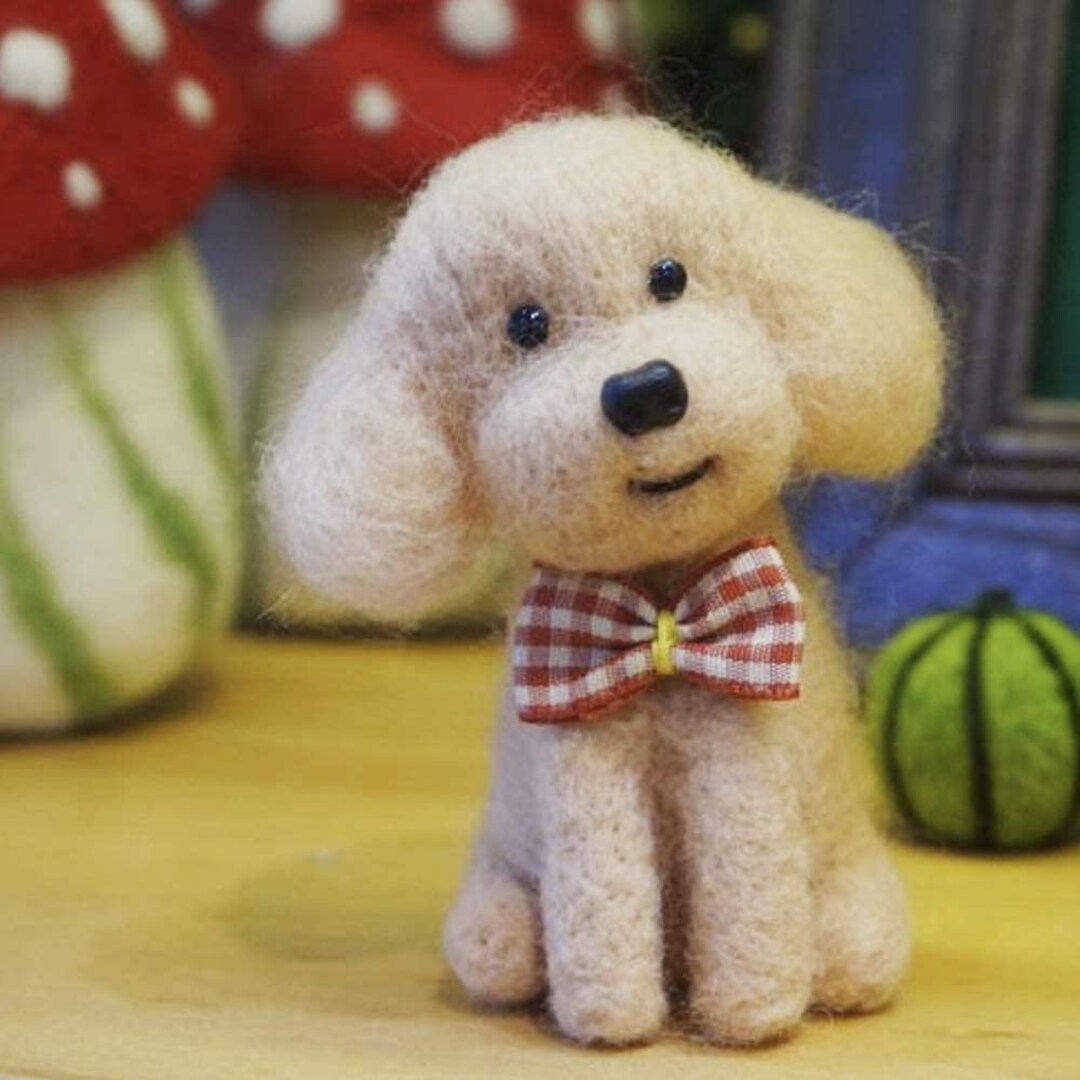 Dog/puppy Needle Felting Kitfelted Animaldiy Kit for Beginners - Etsy