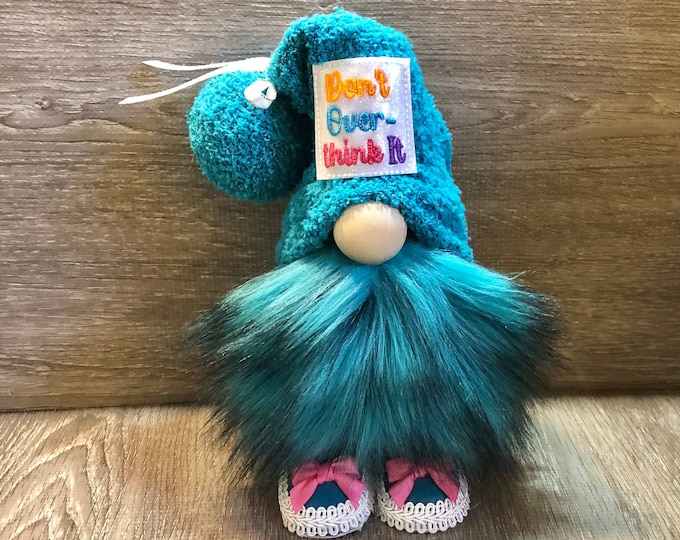 Don't Overthink It Gnome | Gnome With Shoes | Inspirational Gnome ...