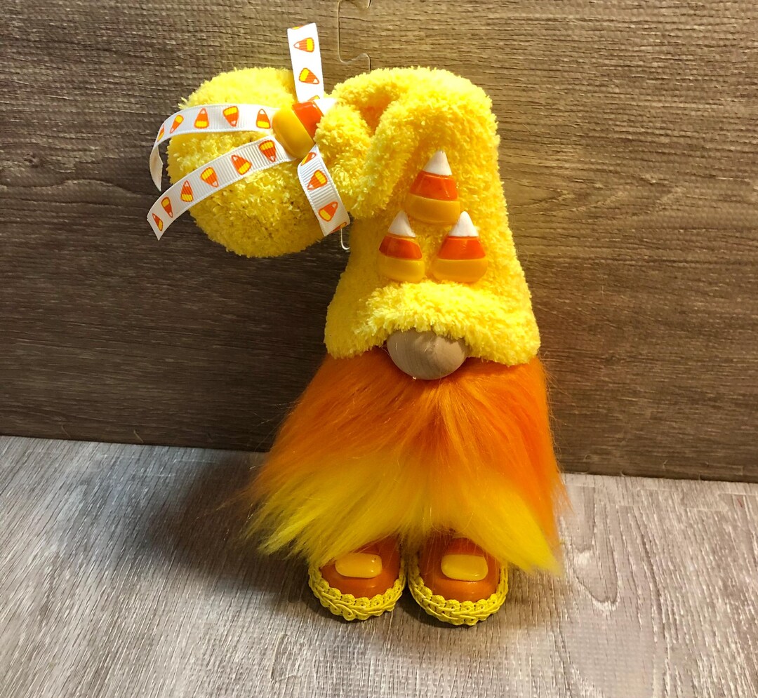Candy Corn Gnome: Handmade Halloween Decor | Halloween Candy Corn ...