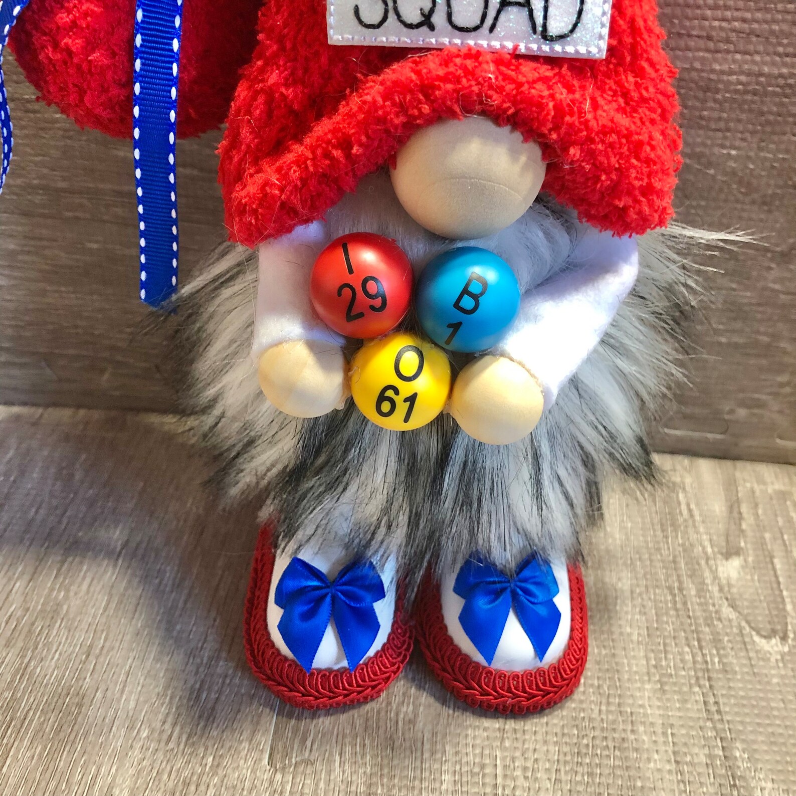 Bingo Squad Gnome: Handmade Game Day Tiered Tray Decor - Etsy