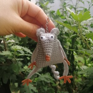Crochet Rat Keychain, Сrochet Mouse Keychain, Knit Rat Keychain, Rat ...