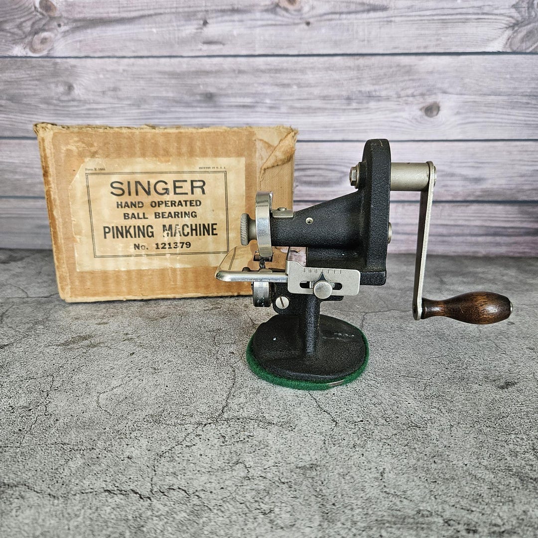 Singer Pinking Machine Vintage Hand Operated Pinker Cutter - Etsy