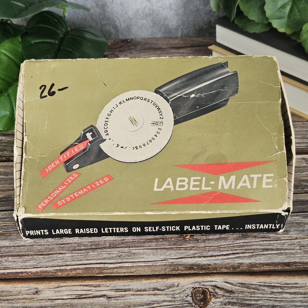 Vintage Label Maker by Label-mate LD1 With Instructions and Adhesive ...