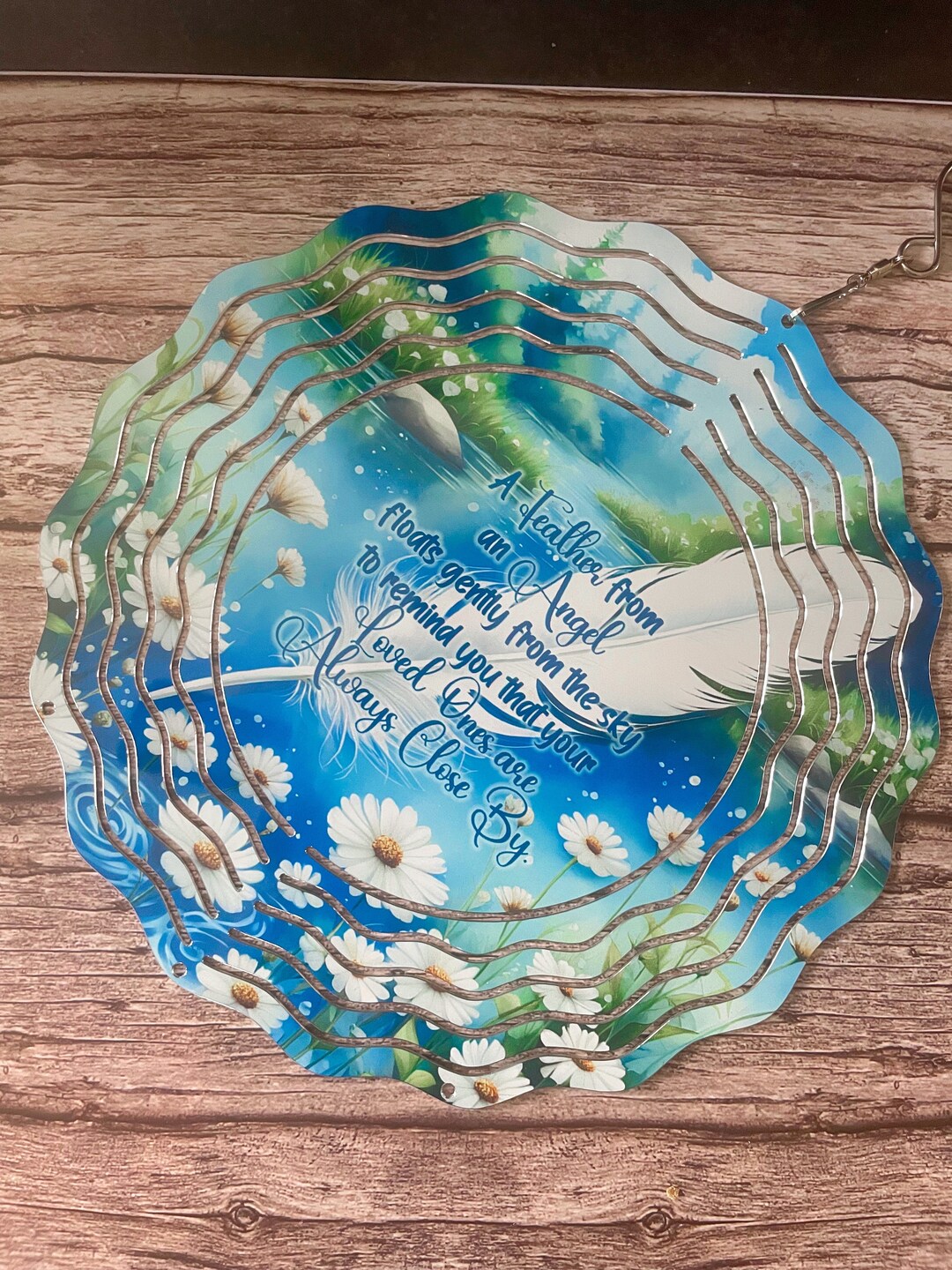 Feather Memorial Wind Spinner, Porch Decor, New House Gift, Outdoor ...