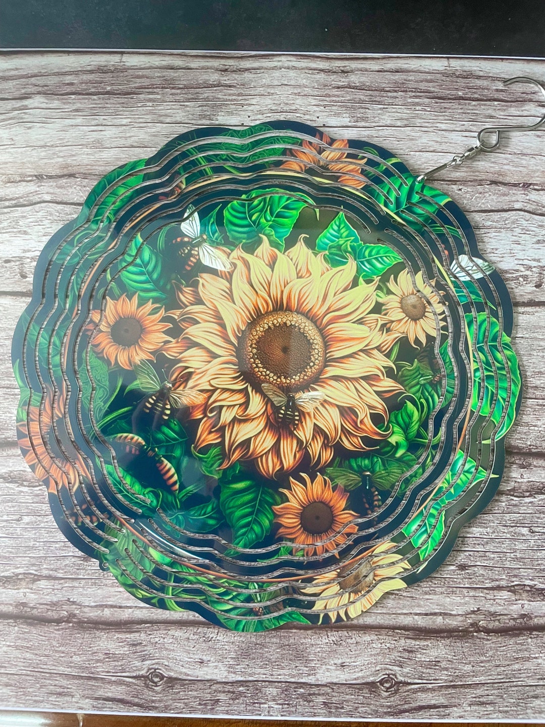 Sunflower Wind Spinner, Porch Decor, Unique Gift for Her, New House ...