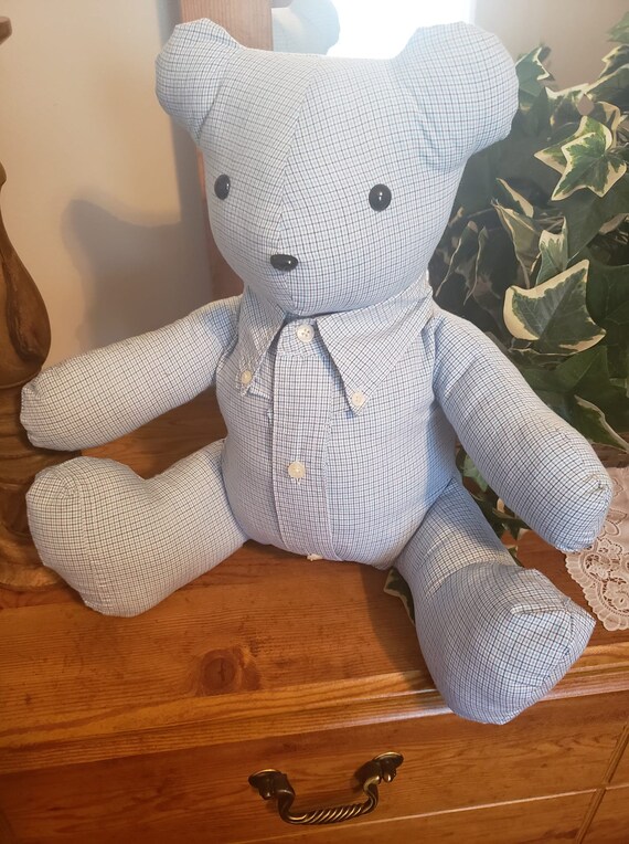 Handmade Keepsake Bear/ Memory Bear/ Bear Made From - Etsy