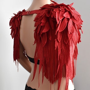 Carmen Red Wings Epaulette,wings Shoulder Jewelry,wings Accessories ...