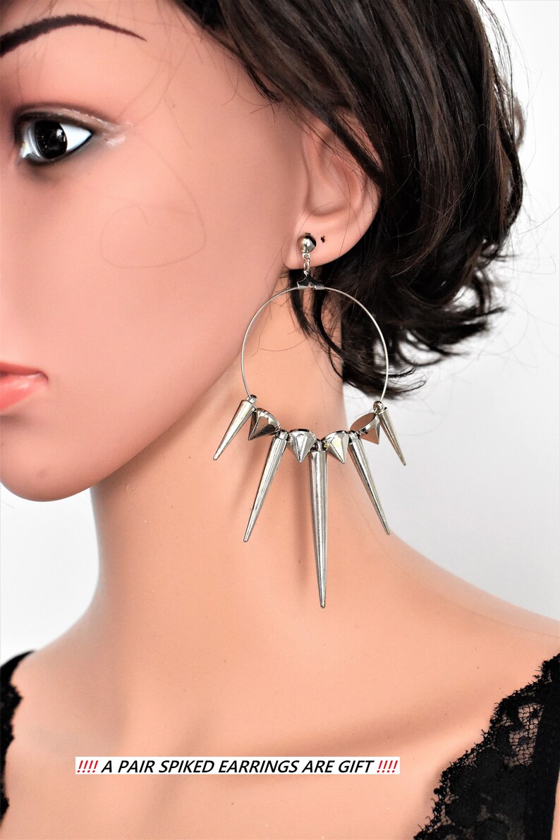 Body Chain Jewelryspiked Collor Choker With Chainschain - Etsy