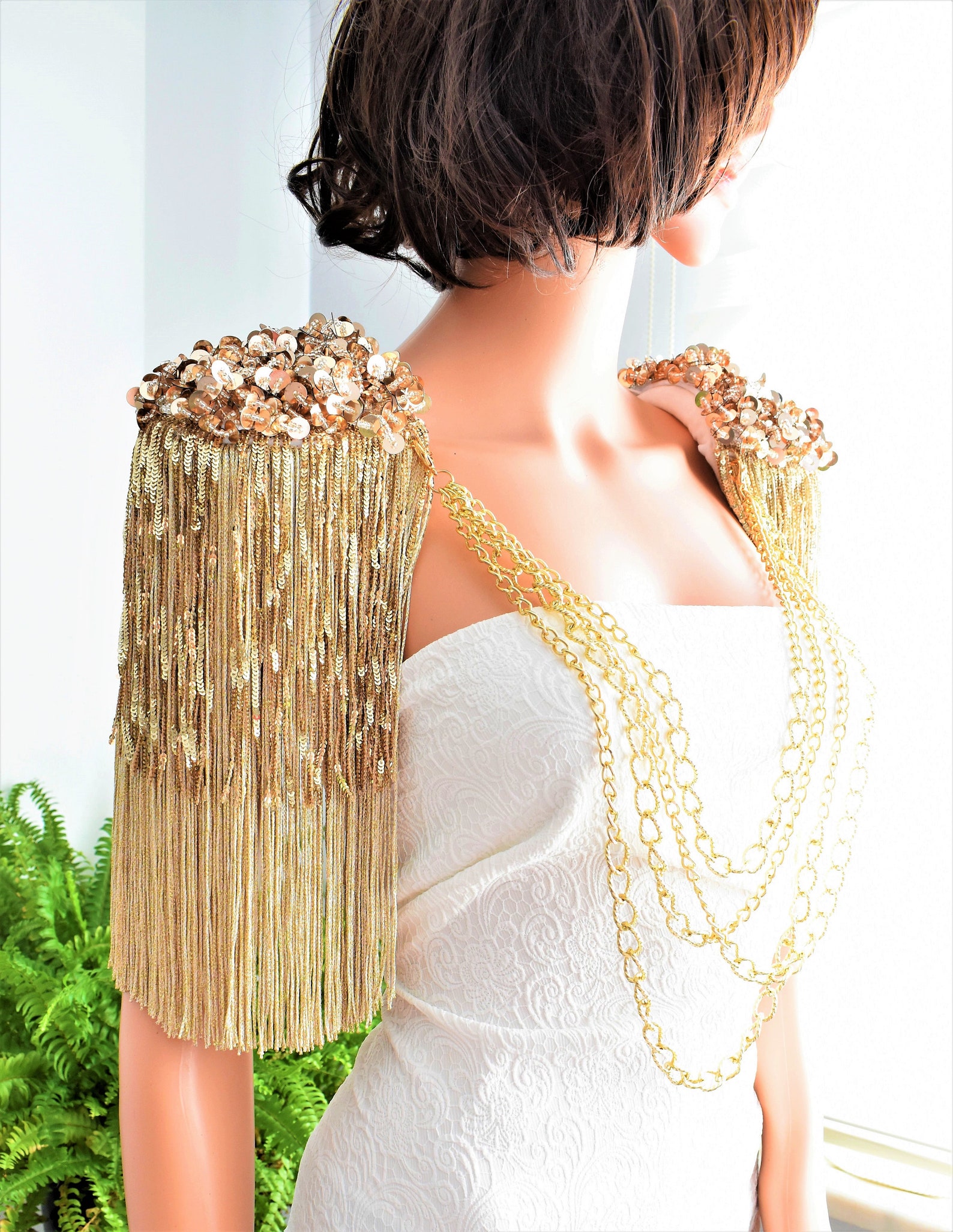 Gold Bridal EpauletteLight Gold Festival OutfitStage | Etsy