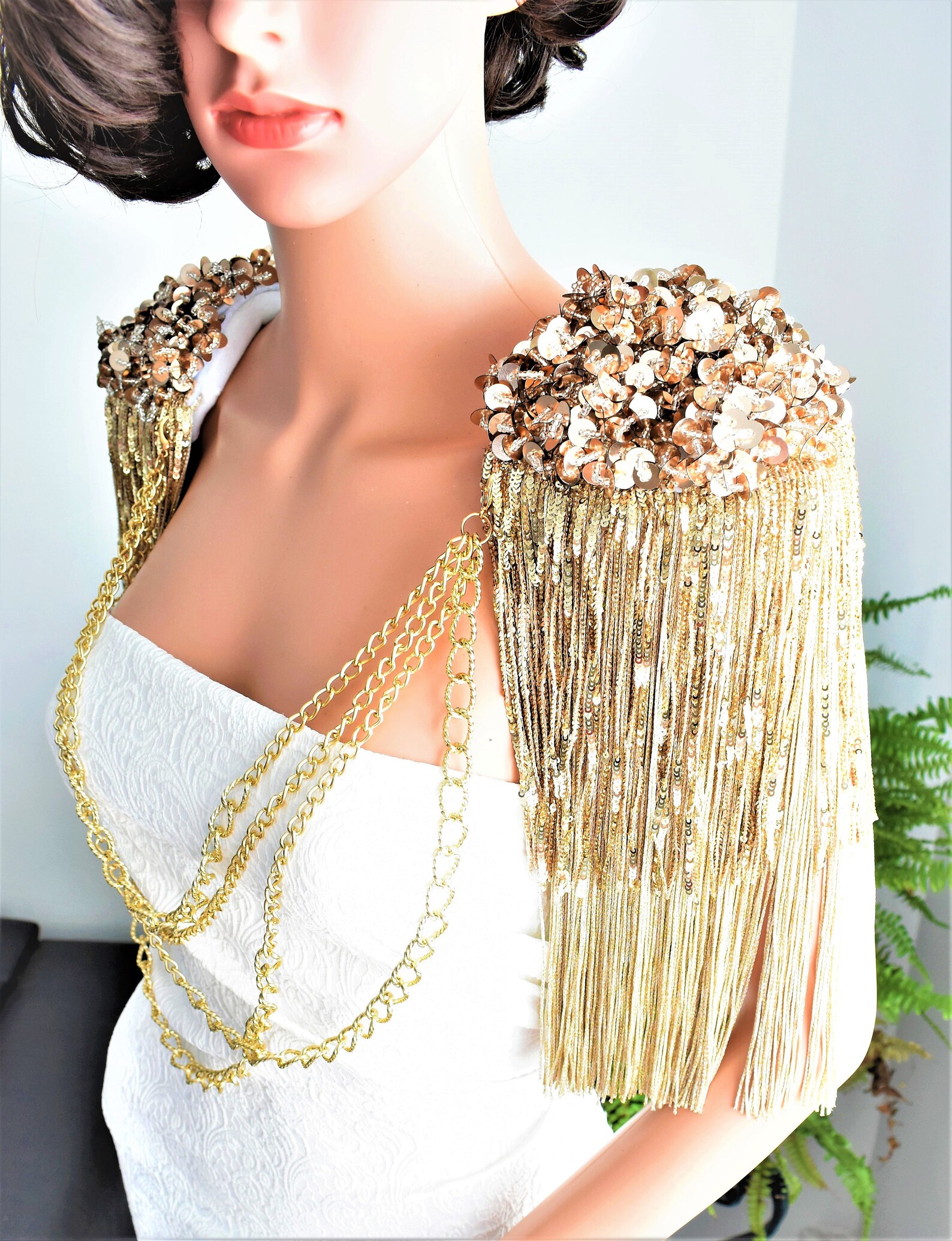 Gold Bridal EpauletteLight Gold Festival OutfitStage | Etsy