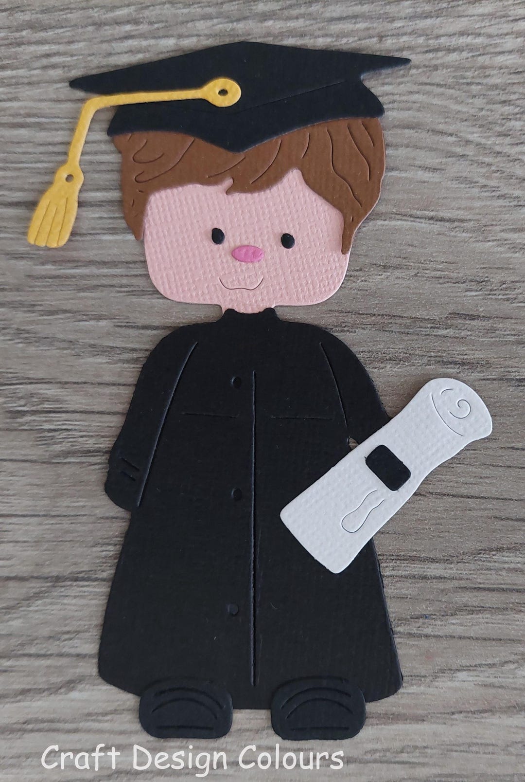 Die Cut / Embellishment Graduation Boy kit - Etsy