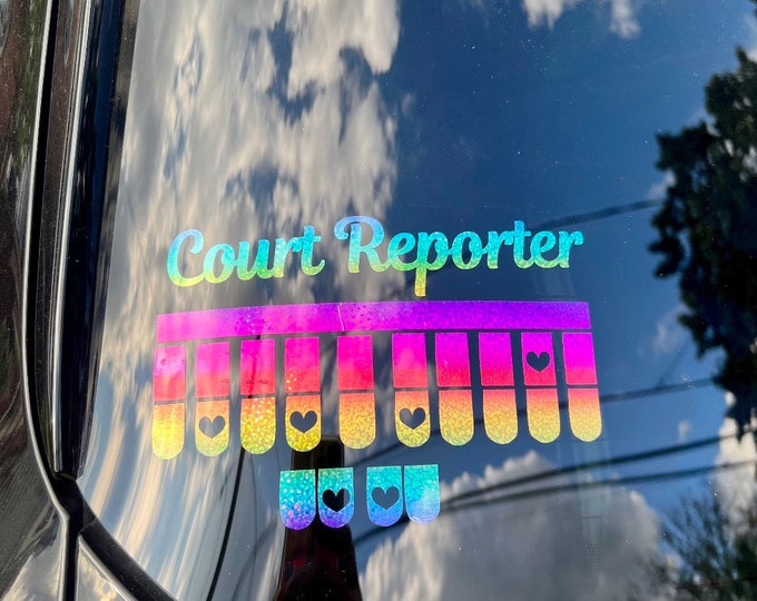 CSR Car Decal, Court Reporter Decal, Stenographer, Shorthand Reporter ...