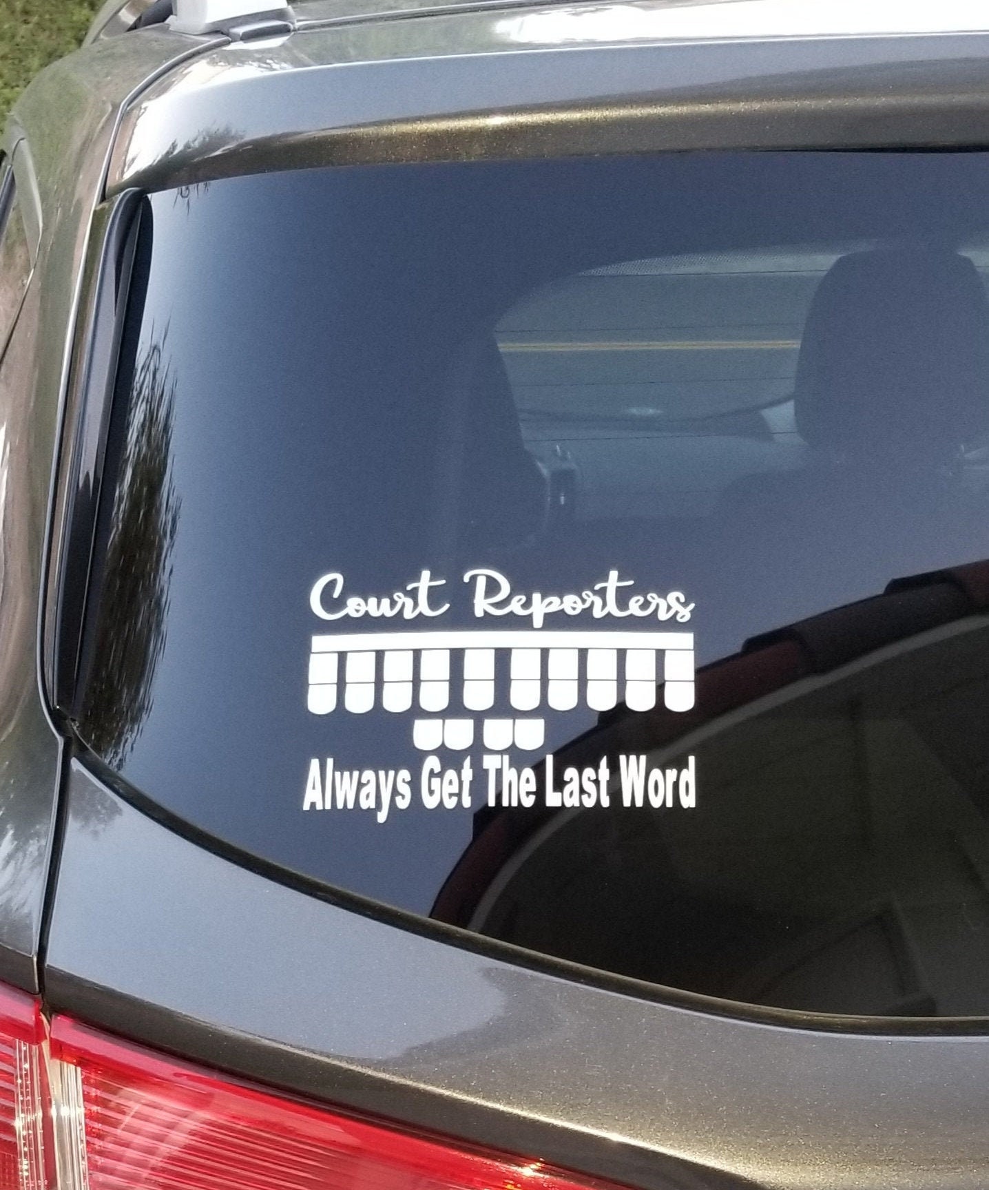 Court Reporting car decal CSR car decal Court Reporter car | Etsy