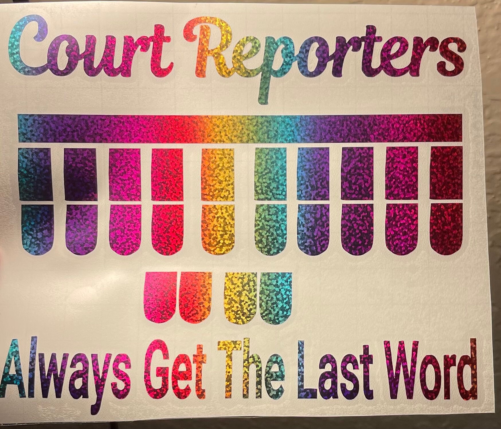 Court Reporting Car Decal, CSR Car Decal, Court Reporter Car Decal ...