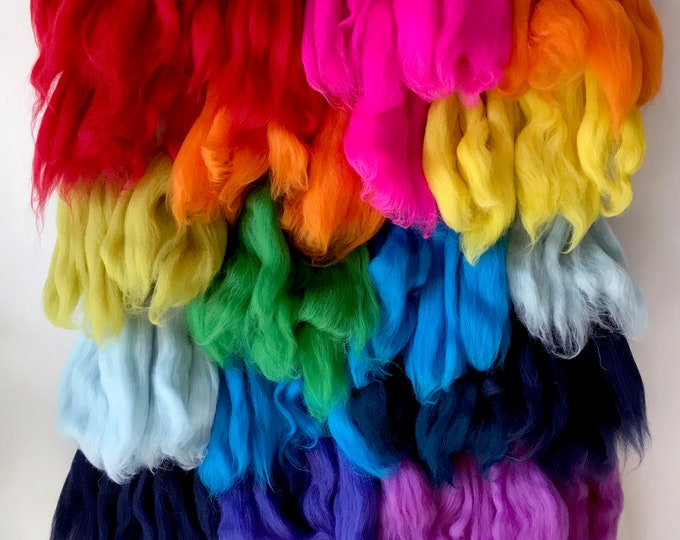 Large Wool Wall Hanging | Rainbow Colors | Weaving | Tapestry | Home ...