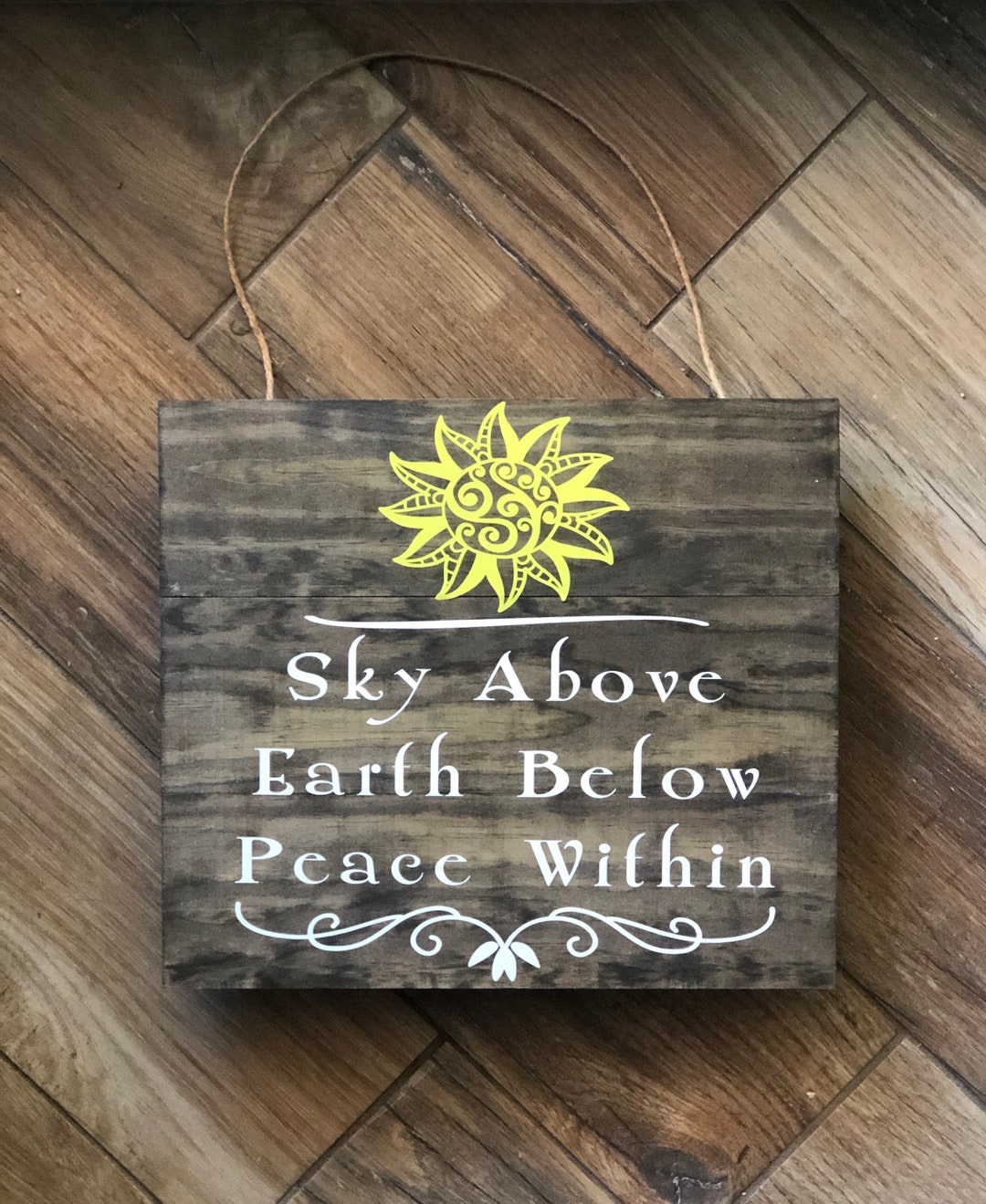 Peace Within Wood Sign - Etsy