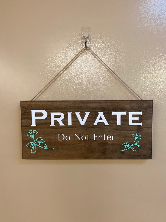 Letrero privado / Letrero de madera - Etsy México