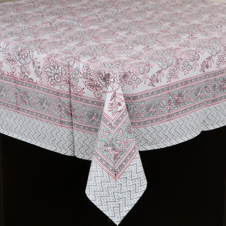 Cotton Table Cloths Anokhi Print Table Cover Table Mat Table - Etsy