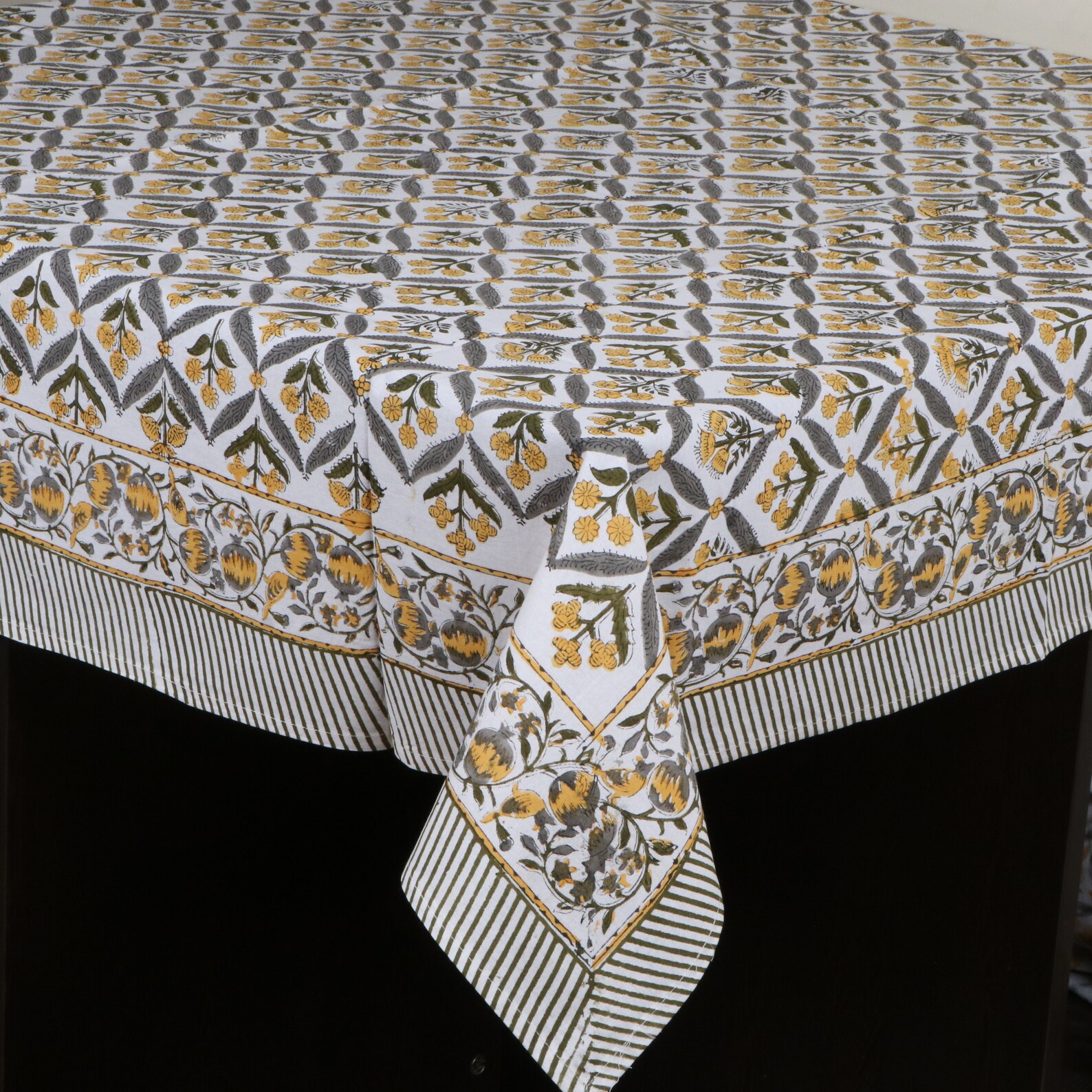 Cotton Table Cloths Anokhi Print Table Cover Table Mat Table - Etsy