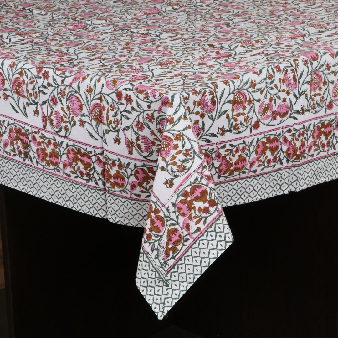 Cotton Table Cloths Anokhi Print Table Cover Table Mat Table - Etsy